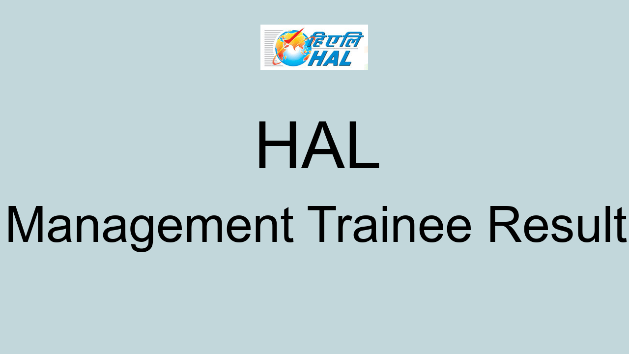 HAL Management Trainee Result 2021: Cut Off Marks, Merit List